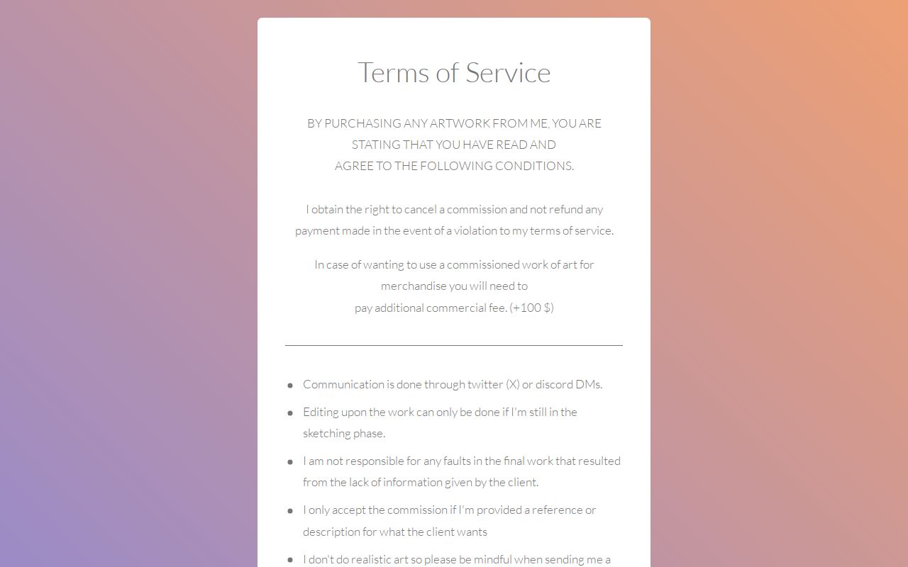 Terms of Service